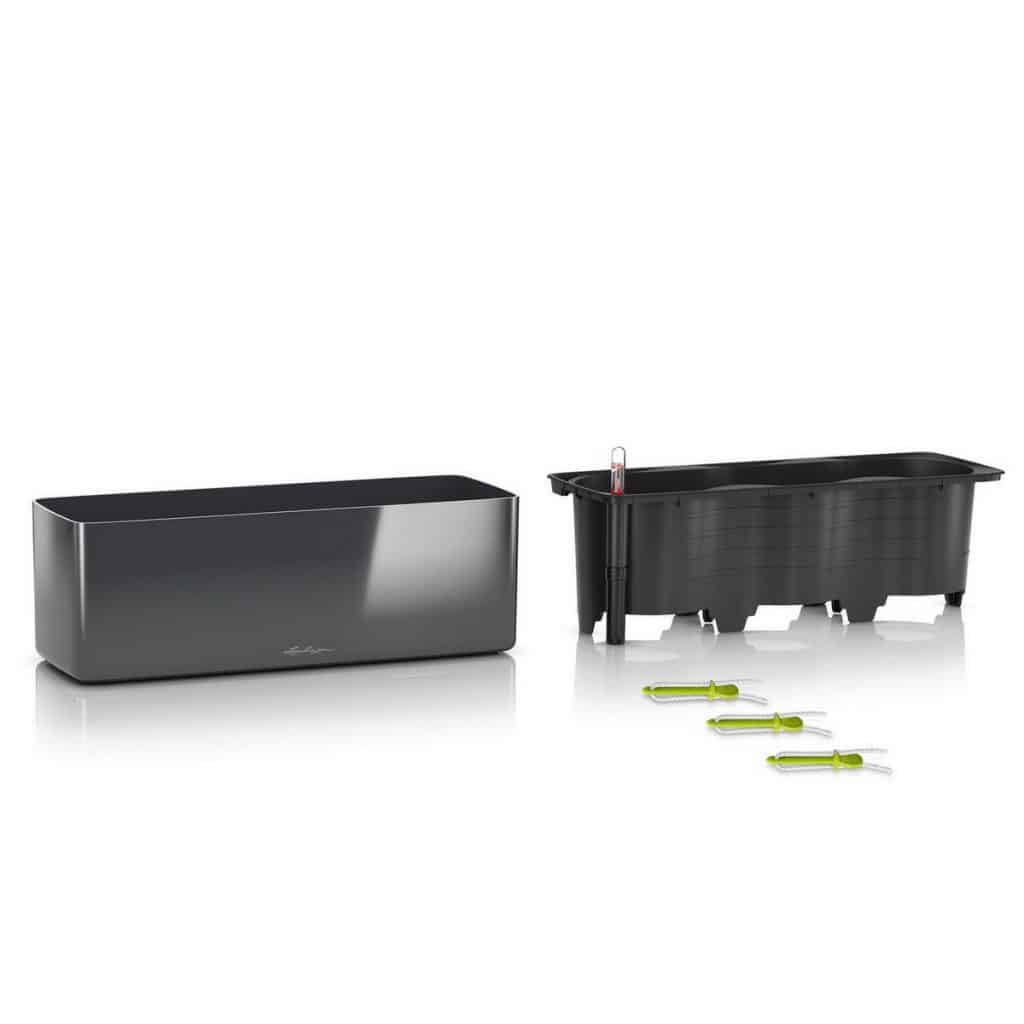 Buy CUBE Premium Triple Charcoal High Gloss, Self-Watering Window Box ...