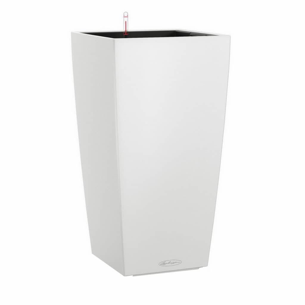 Buy CUBICO Color 40 White, Self-Watering Tall Planter, H29.5 L15.7 W15 ...