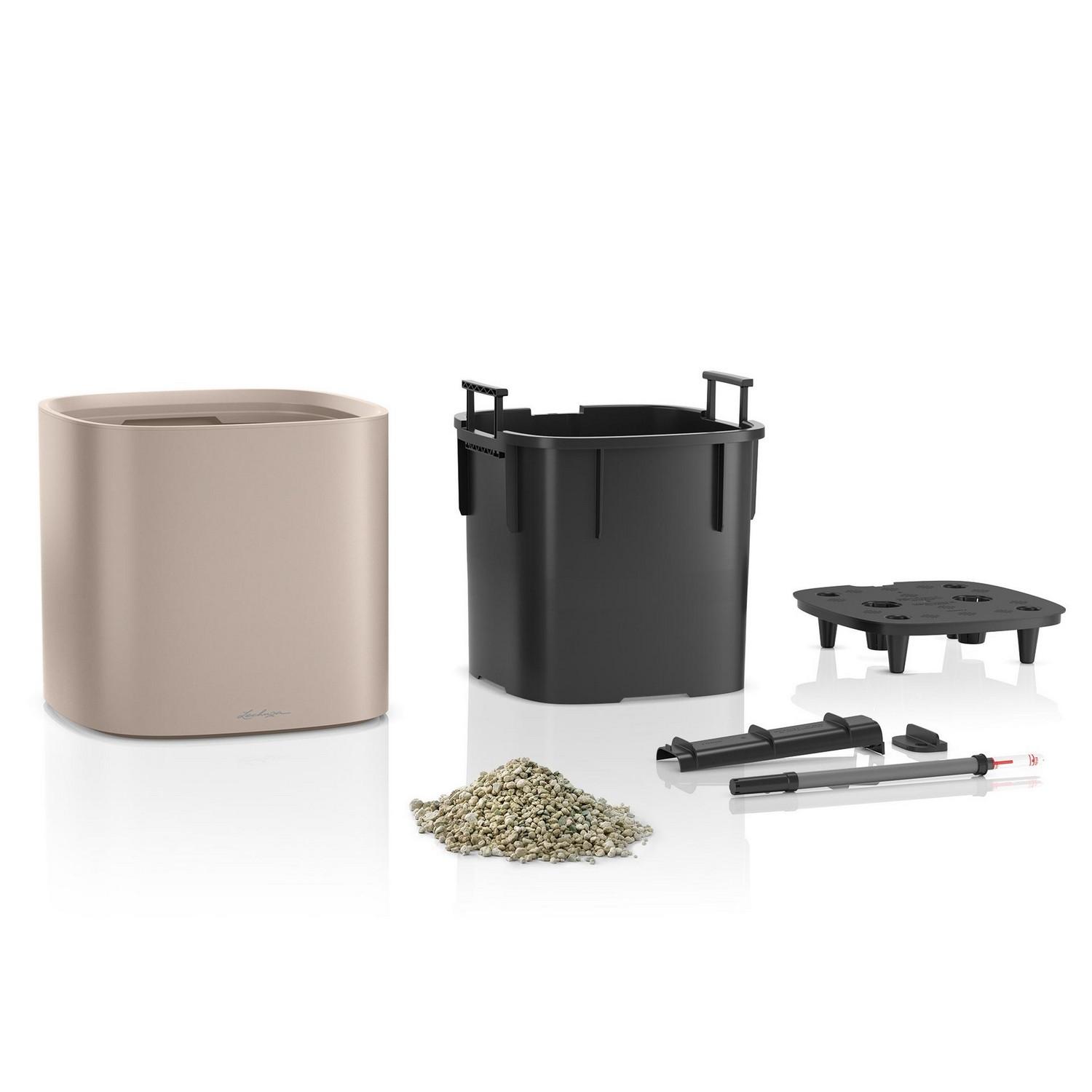 Buy PILA Color Light Grey, Self-Watering Square Planter, L13.8 W13.8 ...